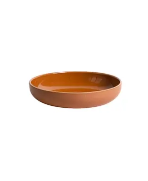GHARYAN STONEWARE Youlha Pasta Plate - Matte Terracotta/shiny Terracotta