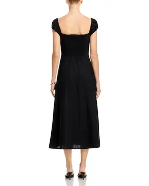 WAYF Carina Cap Sleeve Midi Dress