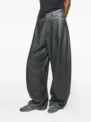 Acne Studios Logo-patch Wide-leg Trousers