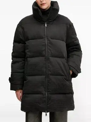 GESTUZ Embossed Funnel-neck Puffer Jacket