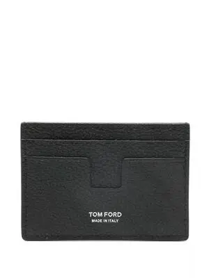 TOM FORD Leather Cardholder - Black