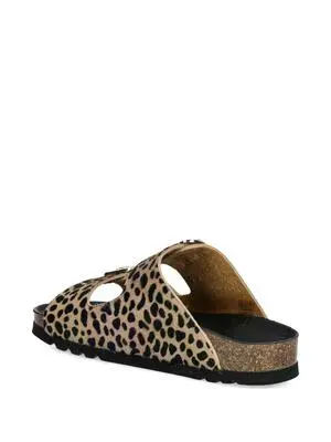 DR. SCHOLL'S SHOES Noelle Leopard-print Slides