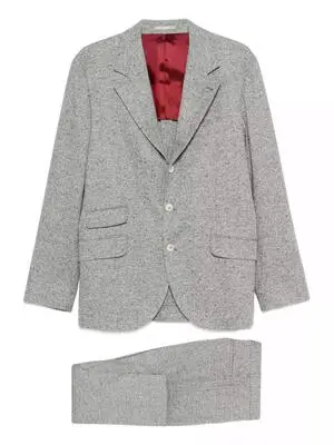 Brunello Cucinelli Mélange-effect Suit