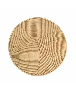 TOV FURNITURE Matea Rattan Cross Side Table