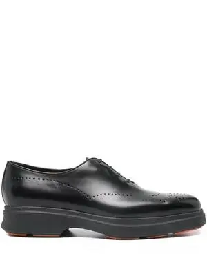 Santoni Round Toe Oxfords