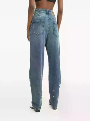 Moschino Pearl-embellished Jeans