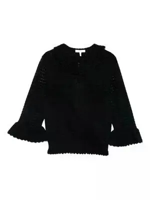 Chloé Crochet Knit Top