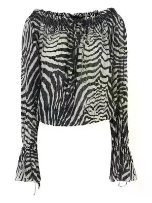 Blumarine Front Tie Blouses