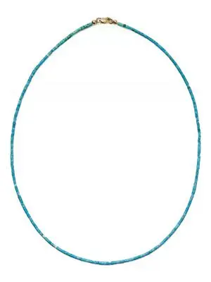LIZZIE FORTUNATO Turquoise Bead Chain Necklace