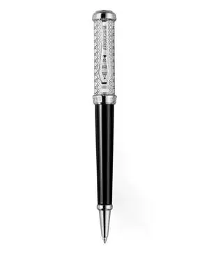 Roberto Cavalli Hexagonal Metals Alloys Pen - Black