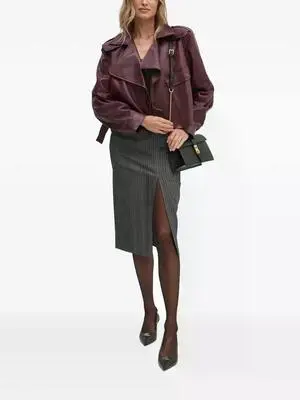 Sisley Strapless Pinstriped Midi Dress