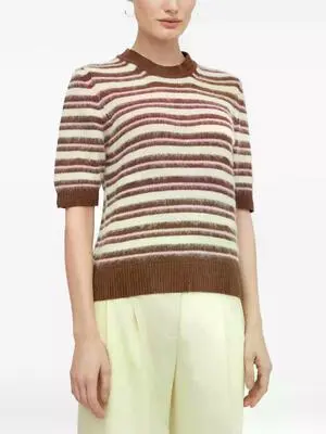 SAMSOE SAMSOE Striped Short-sleeve Top