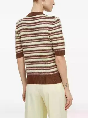 SAMSOE SAMSOE Striped Short-sleeve Top