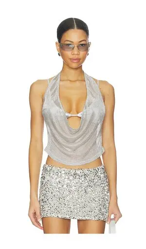 TIGER MIST Makena Metallic Top