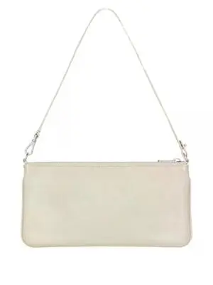 COURREGES Logo-plaque Zipped Pouch - Neutrals