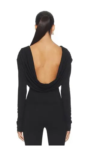 ALL THE WAYS X Emma Leger Evelyn Drape Back Top