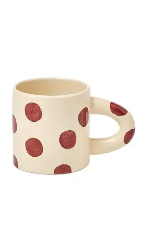 DAMSON MADDER Chubby Mug In Cream - Butter & Burg Spot