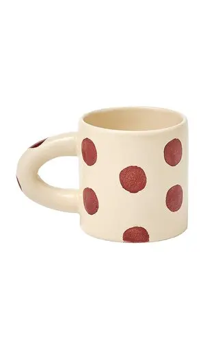 DAMSON MADDER Chubby Mug In Cream - Butter & Burg Spot
