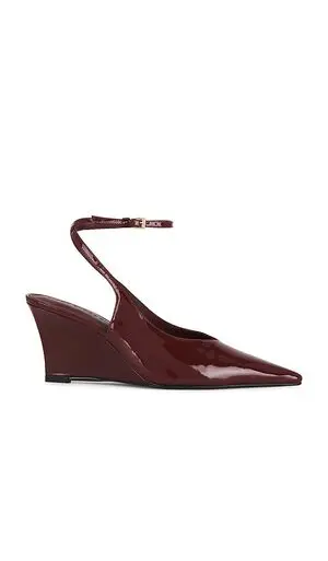 BLACK SUEDE STUDIO Eliana 70 Pump - Ruby Red Patent Leather
