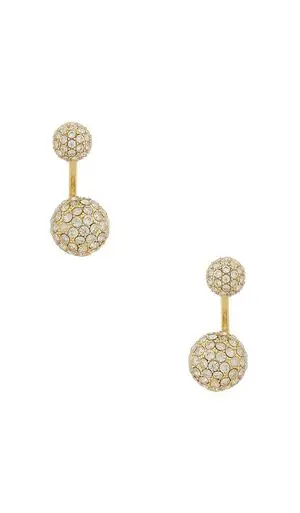 ROXANNE ASSOULIN The Floating Spark Earrings - Gold & Pave