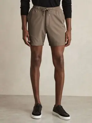 REISS Textured Drawstring Shorts