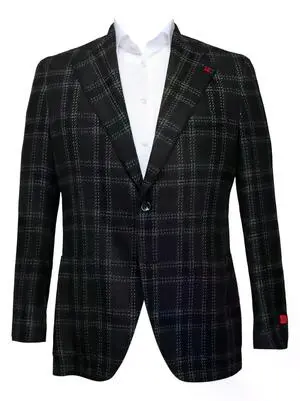 Isaia Checked-pattern Jacket
