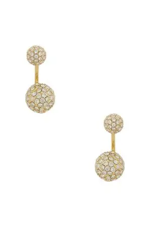 ROXANNE ASSOULIN The Floating Spark Earrings - Gold & Pave