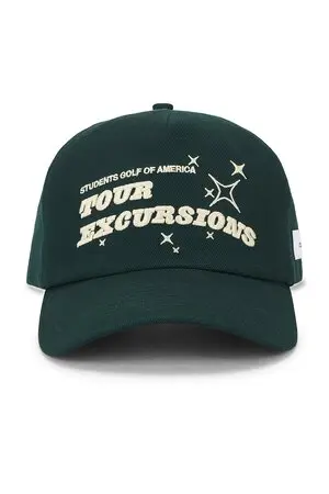 STUDENTS GOLF Tour Excursions Snap Back Hat - Pine