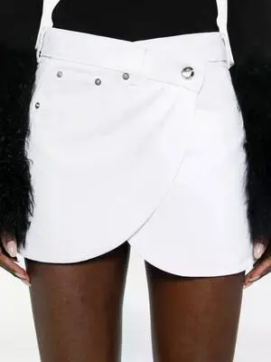 Coperni Studded Overlap Mini Skirt