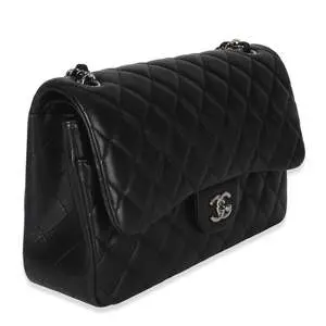 Chanel Quilted Lambskin Jumbo Double Flap Bag