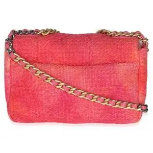 Chanel Tweed Quilted 19 Flap Bag