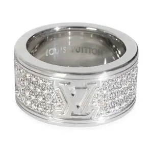 LOUIS VUITTON White Gold And Diamond Les Gastons Ring - White_gold