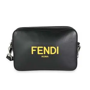 Fendi Calfskin & Sunflower Logo Camera Bag