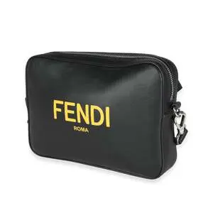 Fendi Calfskin & Sunflower Logo Camera Bag