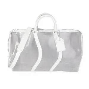 LOUIS VUITTON Clear Epi Pvc Wavy Keepall Bandoulière 50 - White