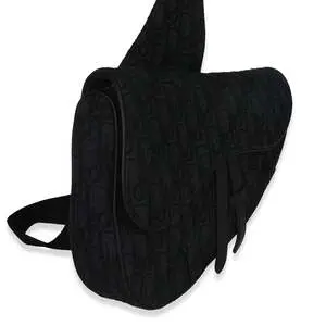 Dior Oblique Jacquard Canvas Saddle Crossbody