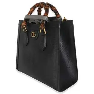 Gucci Diana Tote Dusty Grey Textured Dollar Calfskin With Web