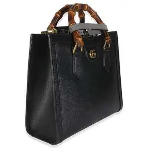 Gucci Diana Tote Dusty Grey Textured Dollar Calfskin With Web