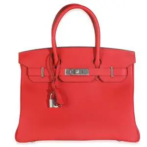 Hermès Rouge Radieux Togo Birkin 30 Phw