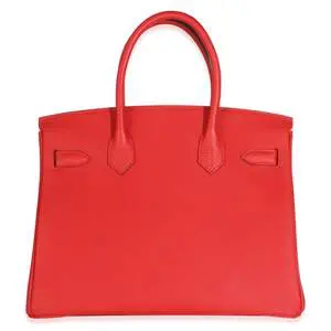 Hermès Rouge Radieux Togo Birkin 30 Phw