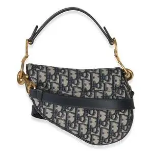 Dior Oblique Canvas Saddle Bag - Blue