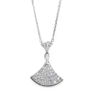 BVLGARI White Gold Diamond Divas' Dream Pendant - White_gold