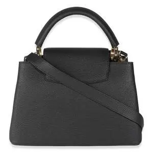 LOUIS VUITTON Capucines Mm Taurillon - Black