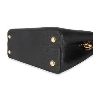 LOUIS VUITTON Capucines Mm Taurillon - Black