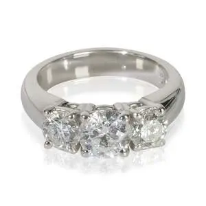 MYGEMMA 1 Ct Round Brilliant Diamond Engagement Ring - White_gold
