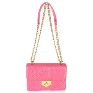 Prada Calfskin Turn Lock Chain Flap Bag