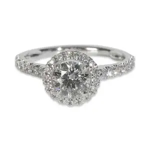 CARTIER 0.9 Ct Round Brilliant Diamond Destinee Engagement Ring - Platinum