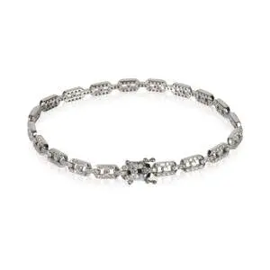 MYGEMMA 1.88 Carat Diamond 14k White Gold Bracelet