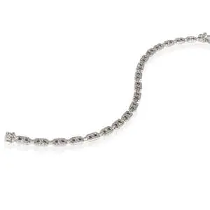 MYGEMMA 1.88 Carat Diamond 14k White Gold Bracelet