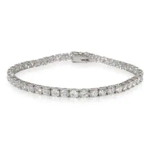 MYGEMMA 14k White Gold 8.98 Total Carat Weight Diamond Bracelet - White_gold